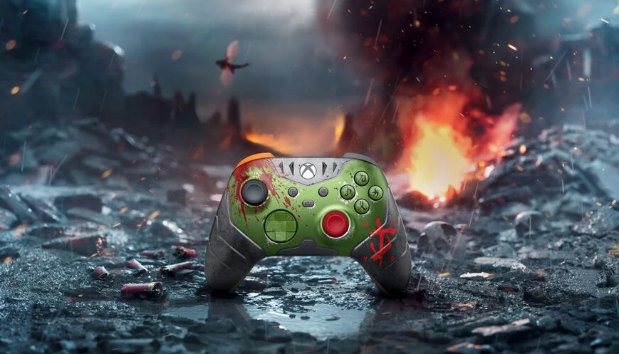 Xbox pronkt met hels goed uitziende Doom-controllers - Doom: The Dark ...
