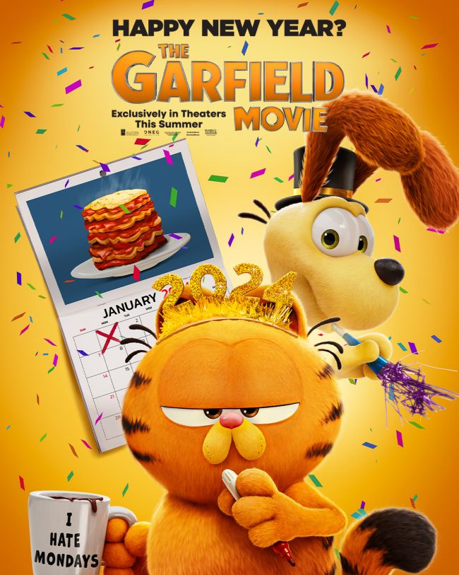 The Garfield Movie luidt het nieuwe jaar in met een nieuwe poster