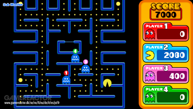 Pac-Man Vs. zit in Switch-versie Namco Museum