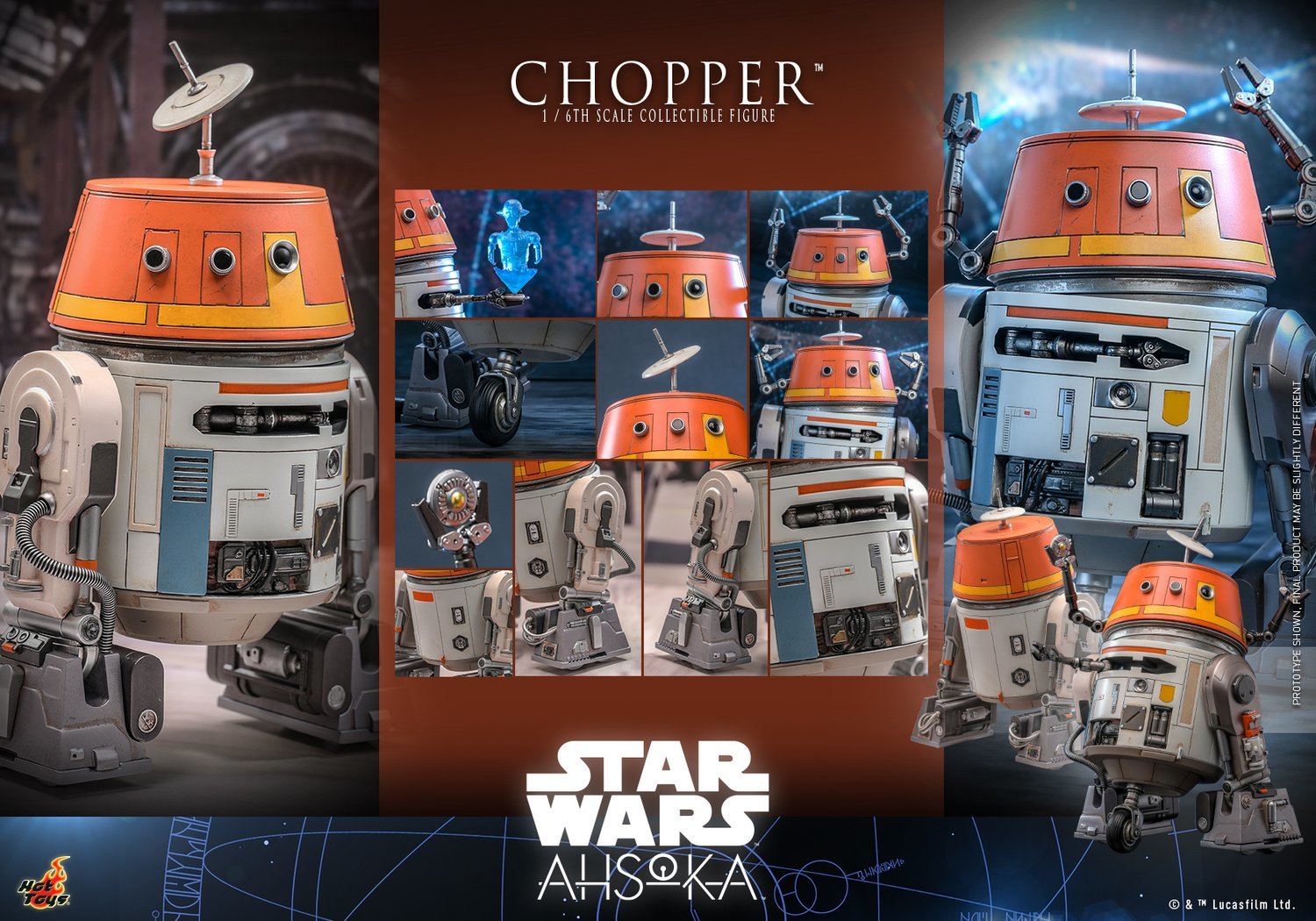 Binnenkort kun je een mooie Chopper Droid van Hot Toys bezitten ...