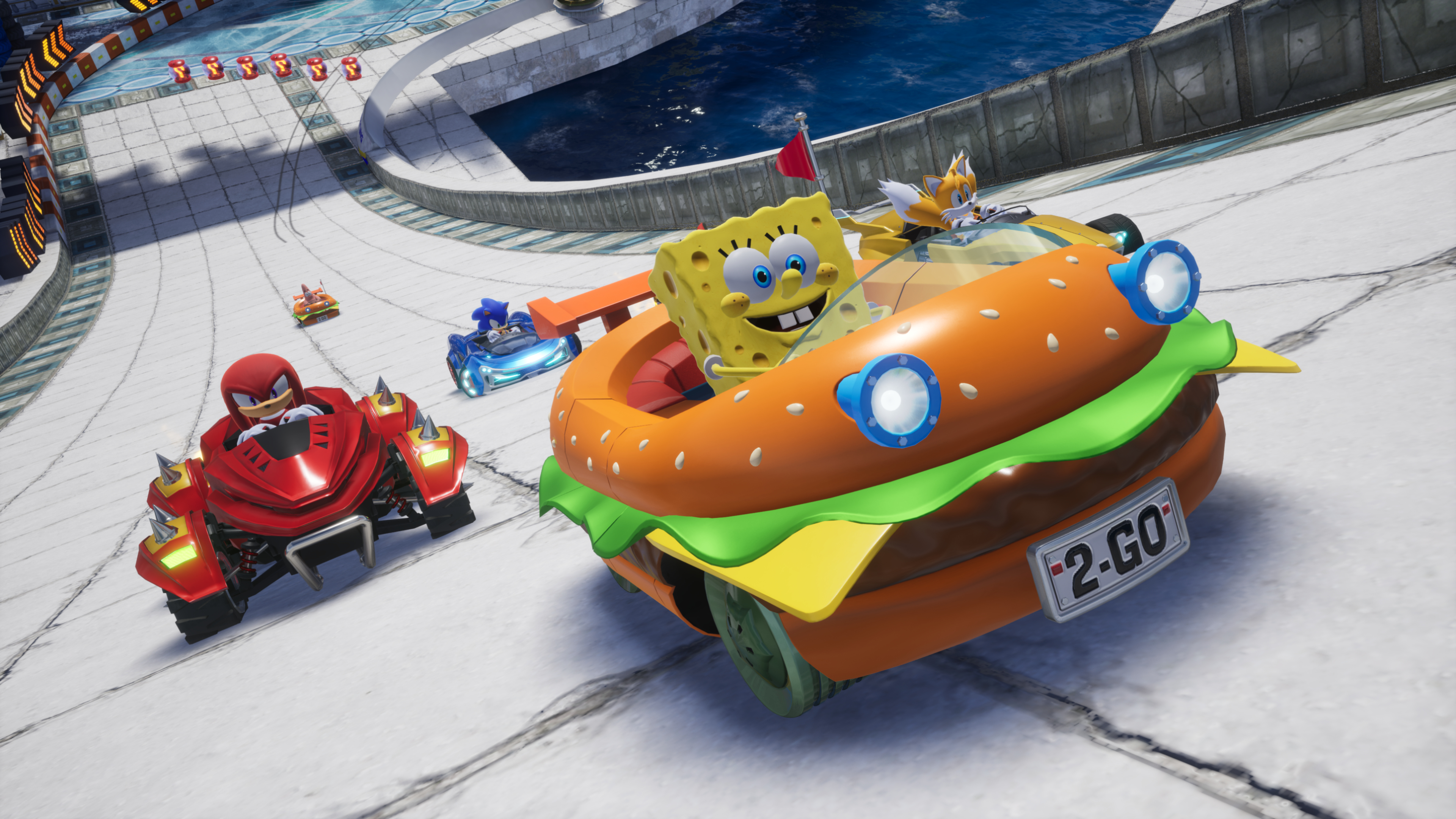 SpongeBob SquarePants is gearriveerd in Sonic Racing: Crossworlds