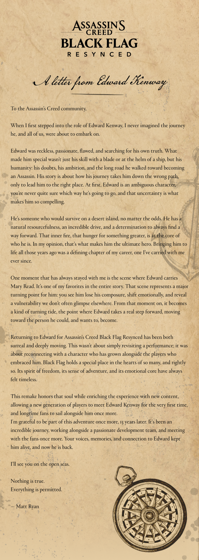 Edward Kenway, acteur, bespreekt de "surrealistische en diep ...